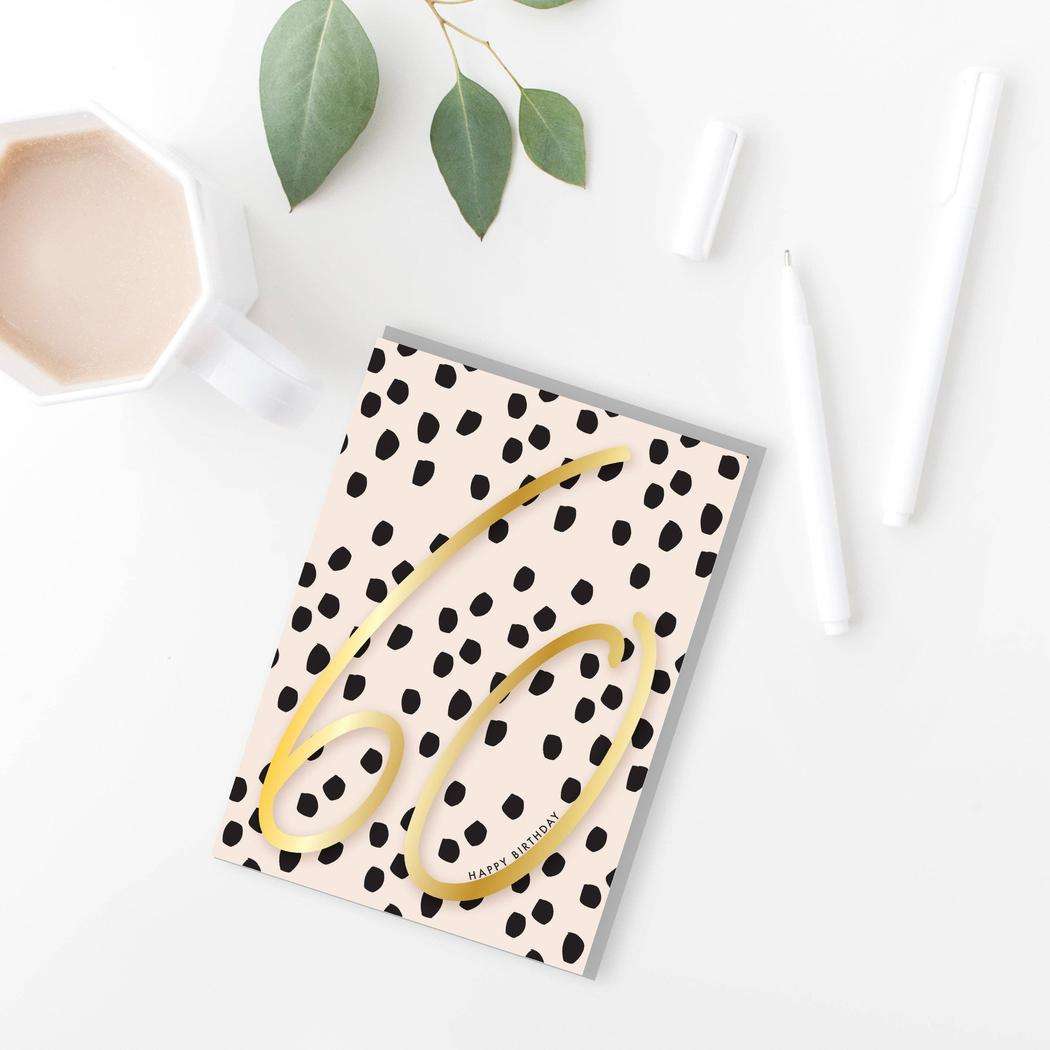 60Th Birthday Card Wholesale | Três Paper Co