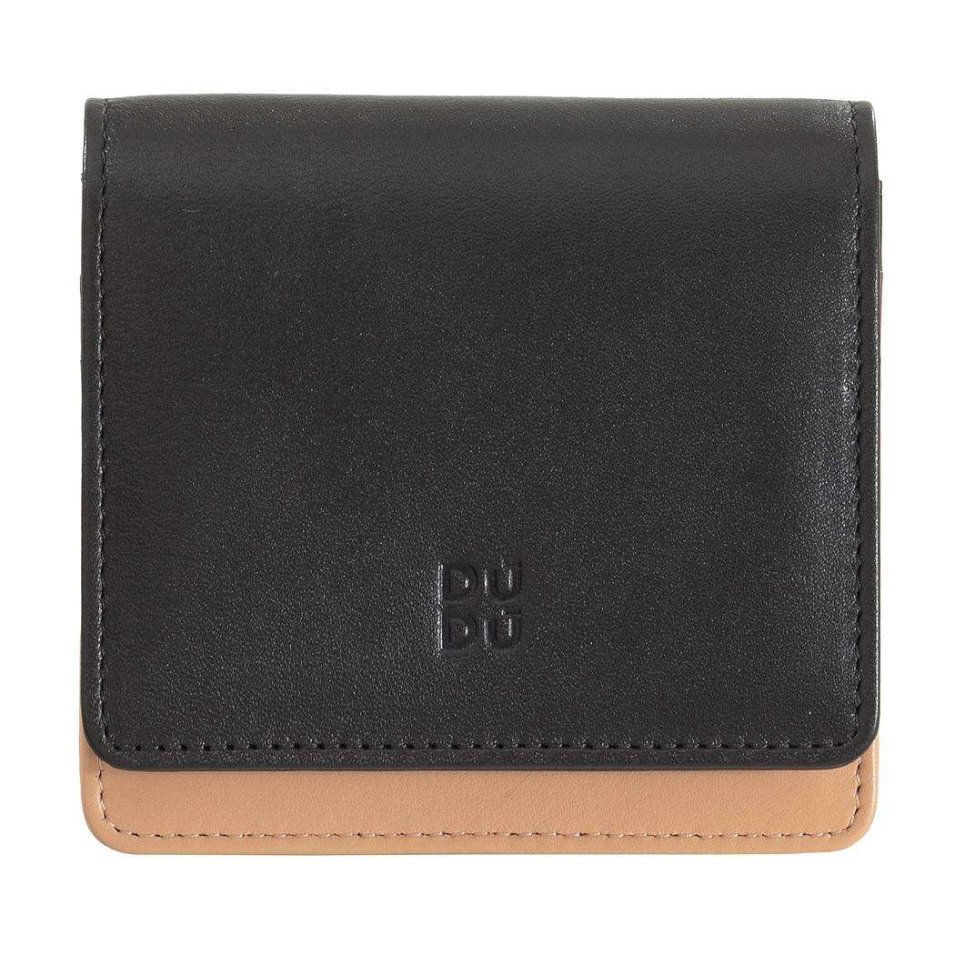 Dudu Women'S Small Leather Wallet With Snap Black wholesale
