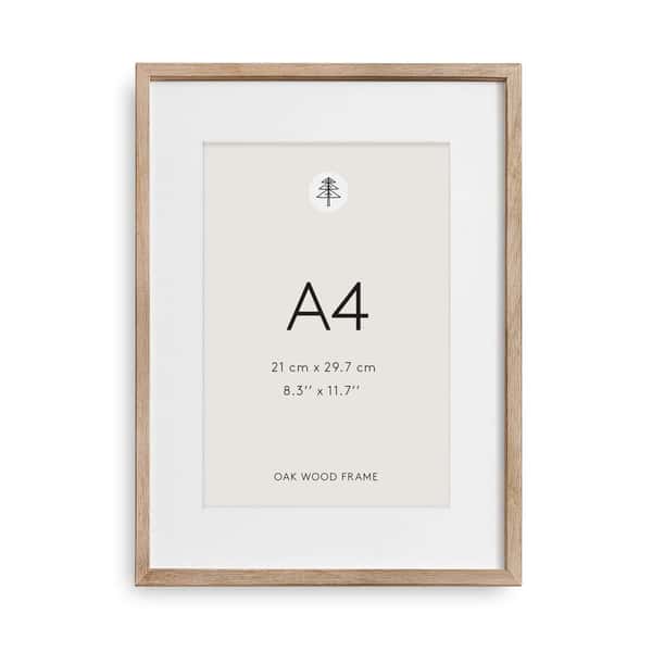 Oak Picture Frame - A4 - Made From 100% European Oak Wood 批發